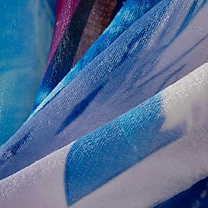 Kids Sherpa Flannel Throw Blanket 50" x 60 inches, Super Soft Cozy Plush Blanket for Indoor and Outdoor Use (Frozen-3, Throw(50'' × 60''))