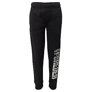 Marvel Avengers Black Panther Little Boys Fleece Athletic Pullover Hoodie and Pants Outfit Set 7-8