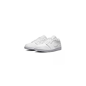 Jordan Mens Air Jordan 1 Low 553558 136 - Size 8.5 White/White-White
