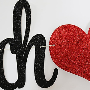 PALASASA We Missed You So Much Banner, Black Glitter Welcome Home Decorations,Welcome Home Sign Family Reunion Sign Deployment Party Decorations, Returning Military Army Homecoming Party (Cursive)