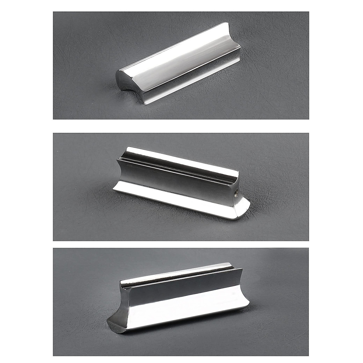 Mr.Power Guitar Slide Metal Steel Tone Bar for Dobro, Lap Steel Guitar, Hawaiian Guitar, Electric Guitar with Celluloid + Stainless Steel Metal Thumb & Finger Picks Plectrums + Bag