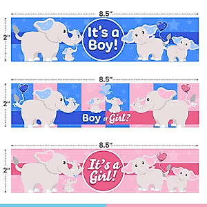 Super Cute, Waterproof, It's a Boy Water Bottle Baby Label 24PK. Fun, Unique Elephant Party Favor Designs. Durable, Blue Favors for Showers, Sprinkles or Gender Reveals. Great Drink Labels Guests Love