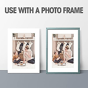 Pack of 100 5x7 WHITE Picture Mats Mattes with White Core Bevel Cut for 4x6 Photo + Back + Bags