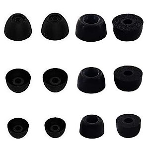 ALXCD Replacement Eartips Kit for Galaxy Buds Headphone, S/M/L 3 Pairs Silicone Earbud Tips, S M L 3 Pairs Foam Ear Tips, Fit for Galaxy Buds SM-R170, S M L, 6 Pairs Foam Gel