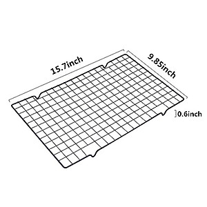Stainless Steel Cooling Rack for Cooking Roasting Baking Drying, Wire Rack for Cookies Oven Rack, Oven Safe Heavy Duty Grill Rack