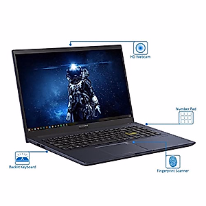 ASUS® VivoBook Laptop, 15.6" Screen, Intel Core i3-1115G4, 8GB DDR4 RAM, 256GB SSD, Fingerprint, Windows 11 Professional