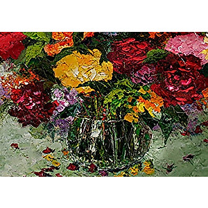 SOLD Abundance of Love, Still Life Rose Flowers By Internationally Renown Artist Andre Dluhos