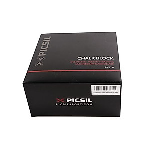 PICSIL Chalk Block - Magnesium in Block or Dust for Gymnastics, Climbing, Weightlifting, Dance Bar, Crosstraining. Make The Best Grip in All Your Activities (8 Blocks/57gr (456gr))