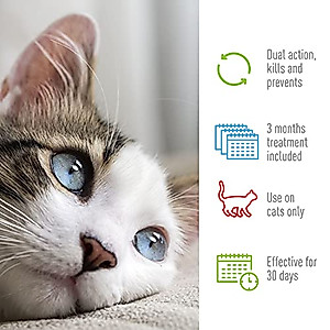 Adams Plus Flea & Tick Spot On for Cats Over 2.5 lbs but Under 5 Pounds 3 Month Supply