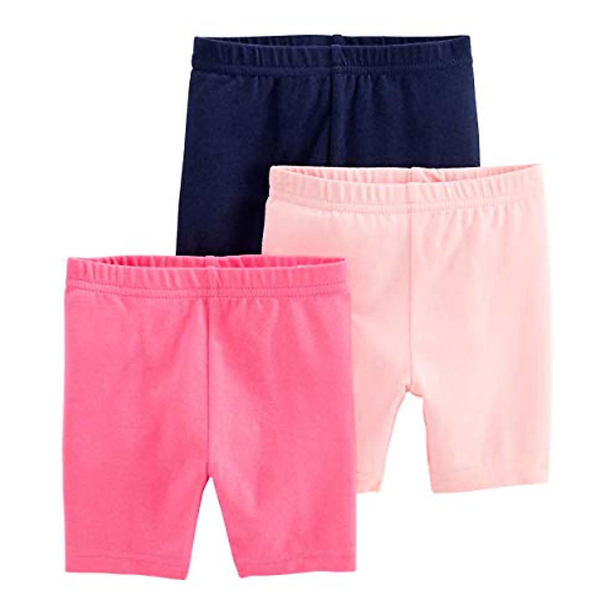 Simple Joys by Carter's Toddler Girls' Bike Shorts, Pack of 3, Pink/Navy, 3T