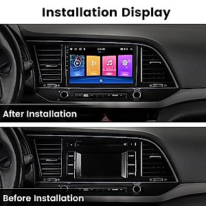 Epronic 10.1 inch Touchscreen Android 13 Car Stereo Double Din Support GPS Navigation WiFi Mirror Link Bluetooth EQ Spilt Screen 23 UI Themes【2+32GB】