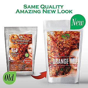 1 Pack Of Red/Orange Henna Hair & Beard Color/Dye 100 Grams - Natural Hair Color, Plant-based Hair Dye - The Henna Guys