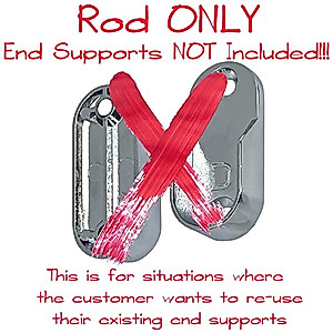 Oval Closet Rod | CUSTOM CUT | Up to 24" | Polished Chrome