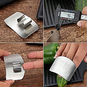 304 Chef Stainless steel Finger guard knife cutting protector Hand Kitchen Safe slice tool for Chef - Cooking Avoid Hurting When Slicing and chopping (2)
