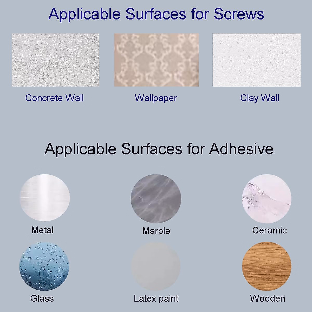 RT&BS Key Hooks for Wall, Key Holder Wall Mounted, Black Metal Hooks for Wall in Entryway Front Door Hallway Bathroom Kitchen, Key Sign 10.2 inches 10 Hooks