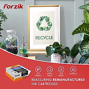Forzik PGI-280XXL CLI-281XXL Ink 280 and 281 Cartridges Replacement Compatible with PIXMA Printer TR8520 TS9120 TS6200 TS6220 TS8120 TS8220 TR7520 TS6120, 1PGBK 1Black 1Cyan 1Magenta 1Yellow