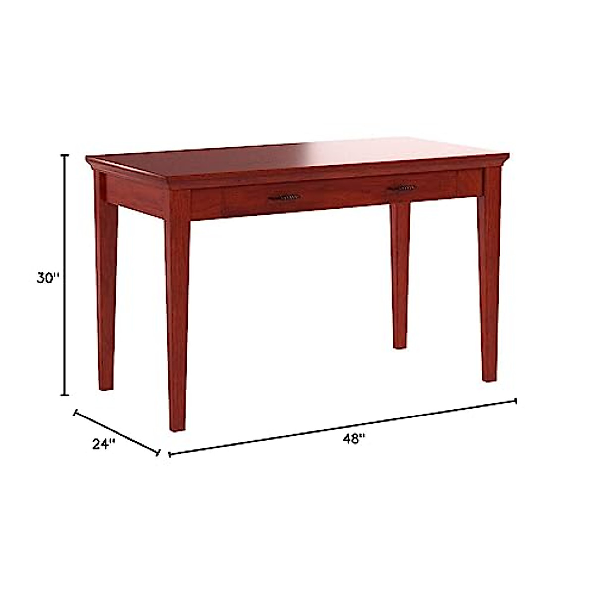 Leick Westwood Laptop/Writing Desk, Brown Cherry Finish