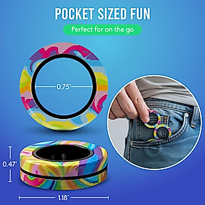 BUNMO Easter Basket Stuffers for Teens - Magnetic Rings - Fidget Toys Adults - Magnetic Fidget Rings - Easter Basket Stuffers - Fidget Toy for Boys & Girls - Great Teen Gift - Multicolor