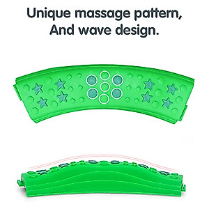 Children's outdoor wave-shaped balance beam stepping stones Children's obstacle course Five-star pattern non-slip texture The bottom is equipped with non-slip mats (20PCS)