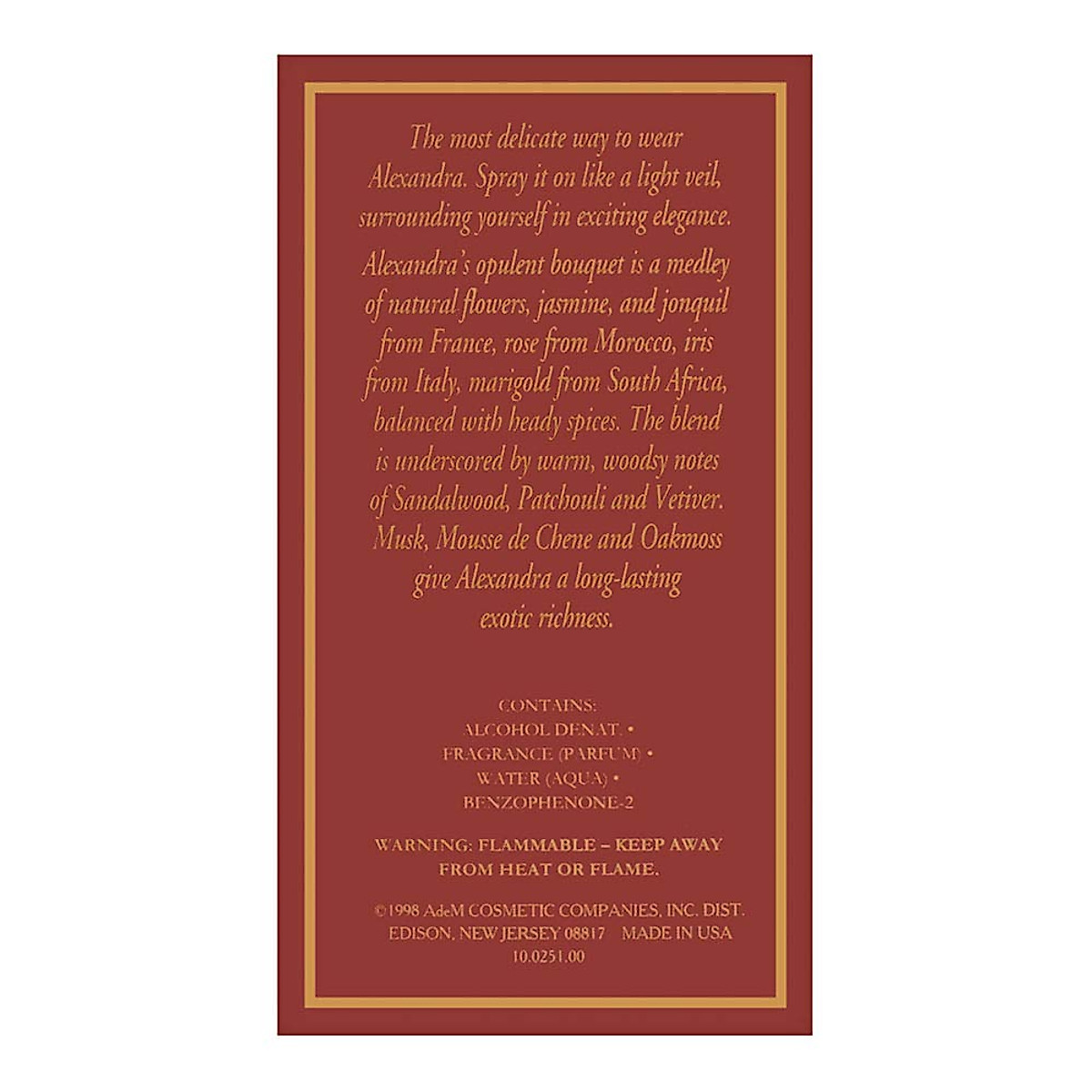 Alexandra De Markoff Alexandra Cologne Spray For Women,1.7 Ounce