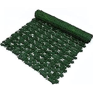 outdoor privacy screens panels Artificial Ivy Privacy Fence Screen, Imitation Plants Fake Grass Wall Decorative Backdrop ，For Balcony Garden Privacy Protection Fence ( Color : Green , Size : 1x2m )