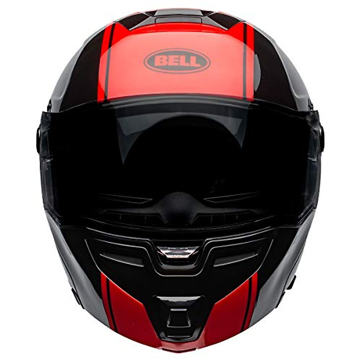BELL SRT Modular Helmet (Ribbon Gloss Black/Red - Medium)