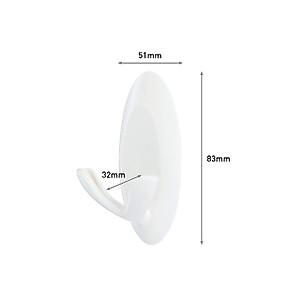 Command Medium Double Hooks, Holds up to 3 lb, Total 4 Wall Hooks with 8 Command Strips (4-Pack of 1 Hook), Organize Damage-Free, No Tools Wall Hooks for Hanging Decorations in Living Spaces