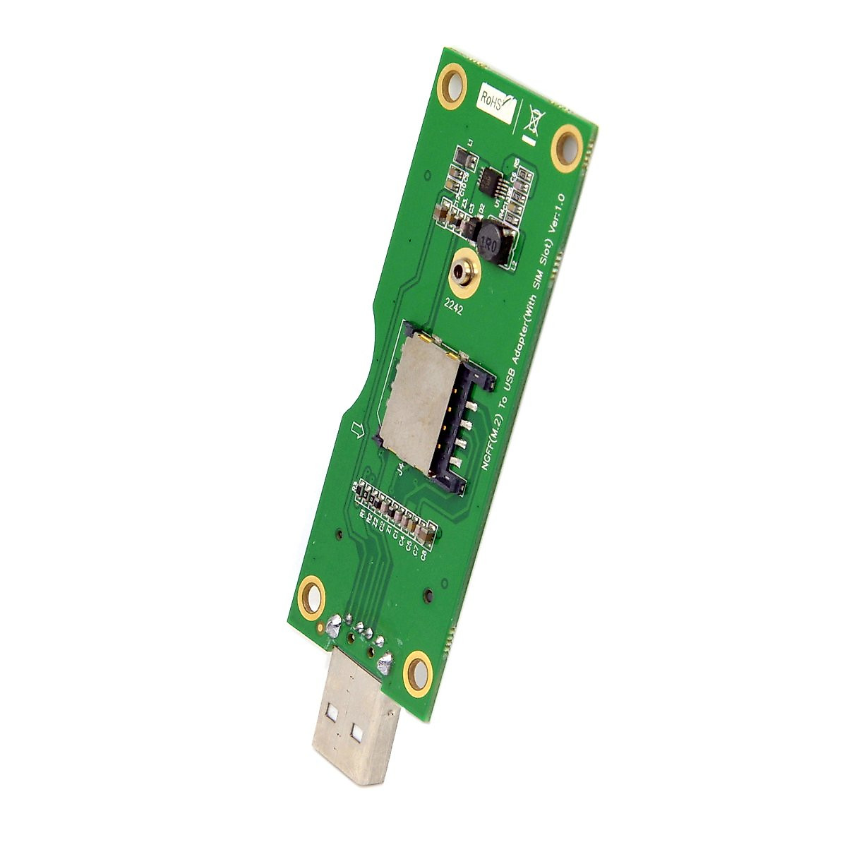 Cablecc M.2 NGFF to USB Adapter Card with SIM Card Slot Module Testing Tools