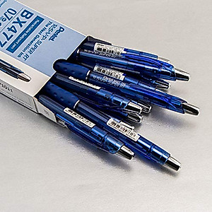 Pentel RSVP Super RT Ballpoint Pen, (0.7mm) Fine Line, Blue Ink, Box of 12 (BX477-C)