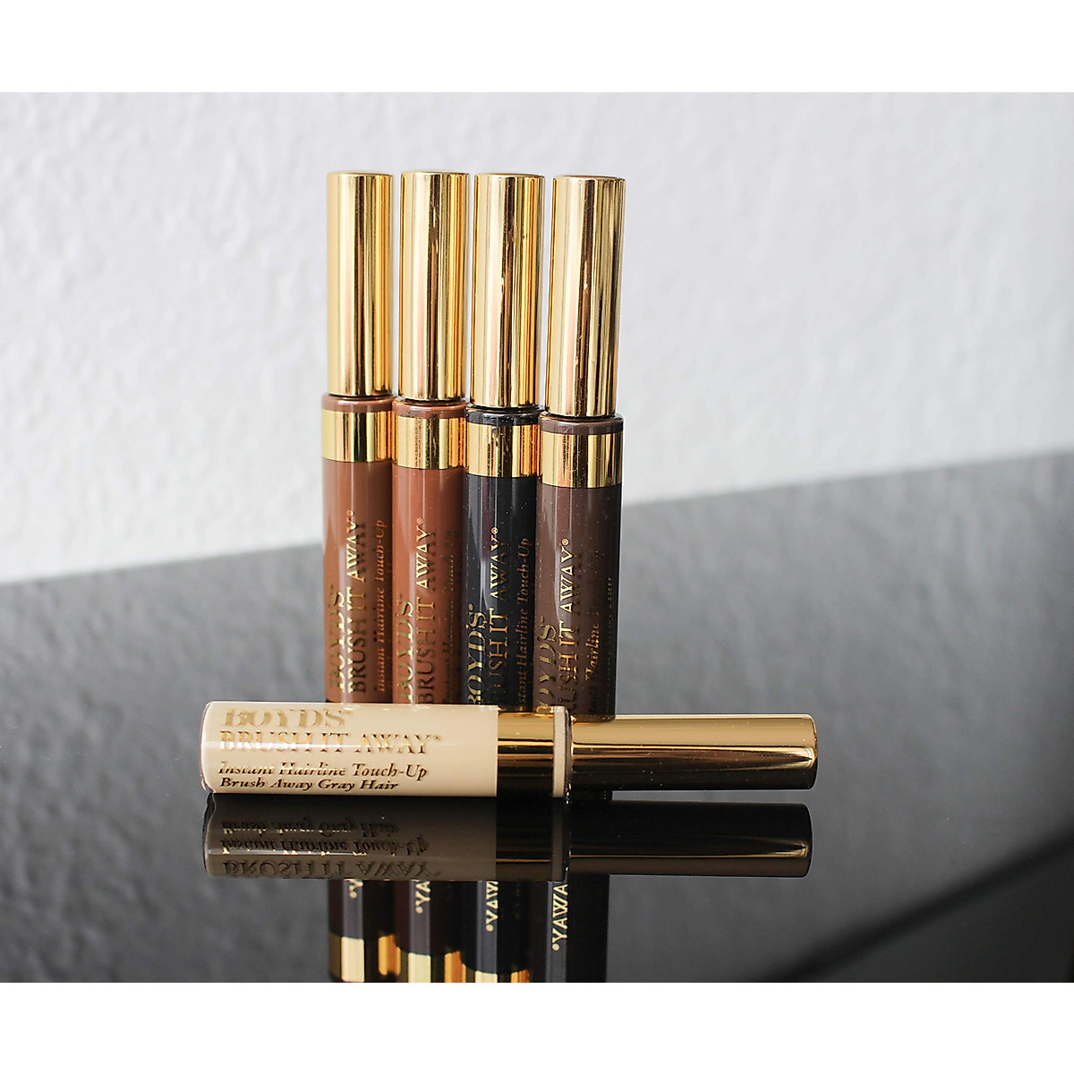 Boyd's Brush It Away Grey Hair Mascara and Root Touch Up (Light Brown)