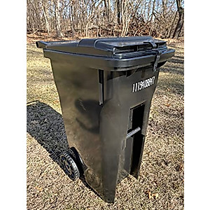 SafeWaste Push Clip Auto-Release Rubber Trash Can Lid Latch, for Litter Prevention and Safety. Stops Wind Blowing lid Open, Stops Animals accessing Contents. Automatically Releases When Collected