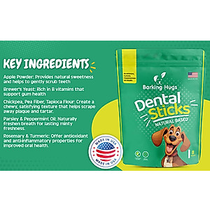 Barking Hugs Skin & Coat Chews and Digestive Chews and Dental Sticks