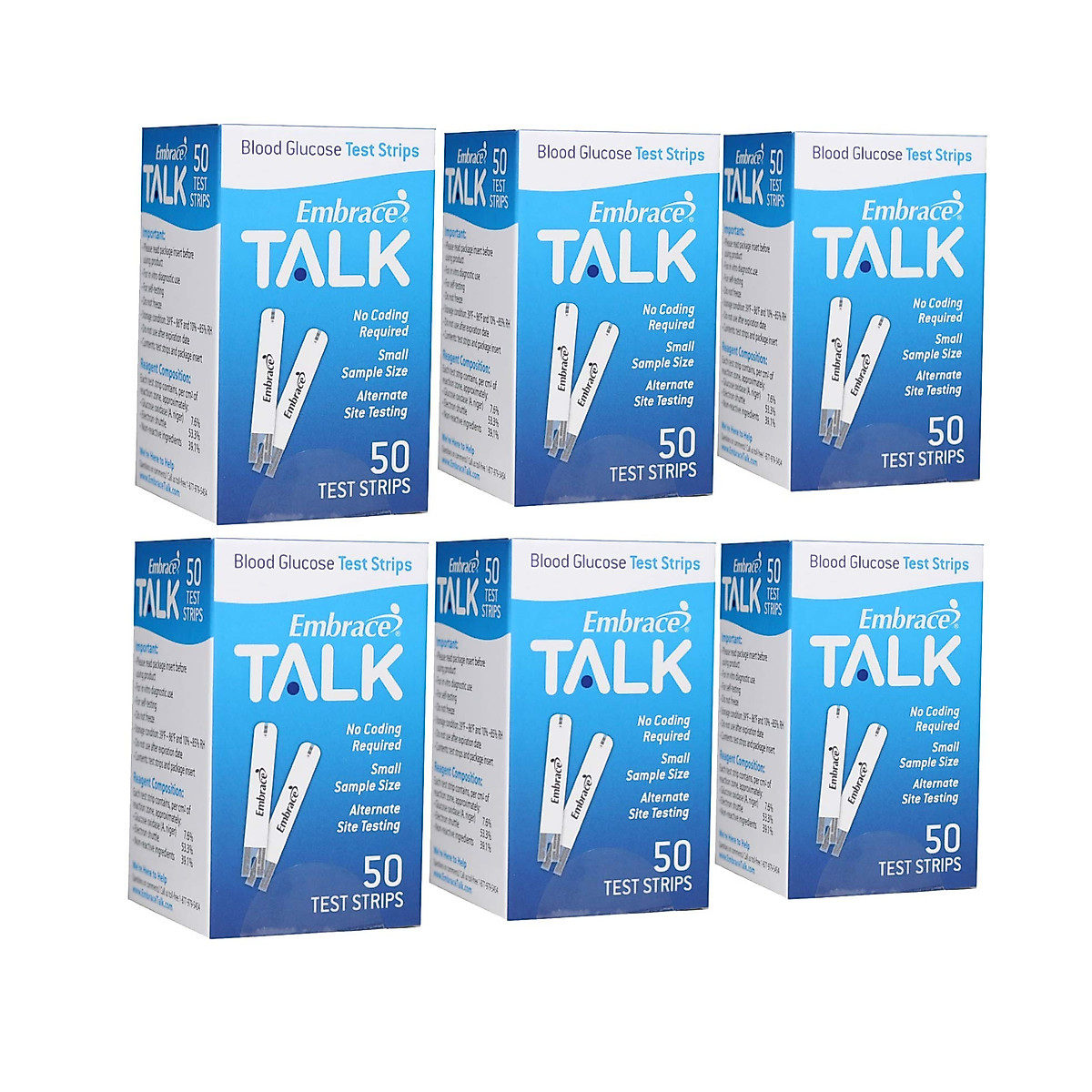 Embrace Talk Test Strips Bundle 300 Ct