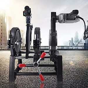 Lidhujnk 110V 2 Clamps Manual Pipe Fusion Welder PE HDPE PB PVC Piping Welding Machine, Pipe Hot Melt Welder 63-200mm