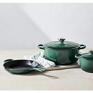 Le Creuset Signature Enameled Cast-Iron Dutch Oven, Saucepan, And Skillet 5 Piece Bundle Set - Artichaut