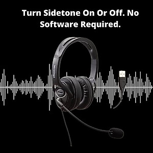 Discover D722U Noise Reducing USB Wired Headset | Compatible with Computer Softphone Apps Like RingCentral, Teams, Zoom, Google, GoTo, Cisco and More