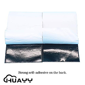 HUAYY 4 Inches Width 1 Yards Length | self-Adhesive Hook and Loop Style Sheets | Super Sticky Glue Nylon Patch | Strips | Patch | Fastener,Black (4in x 1yd)