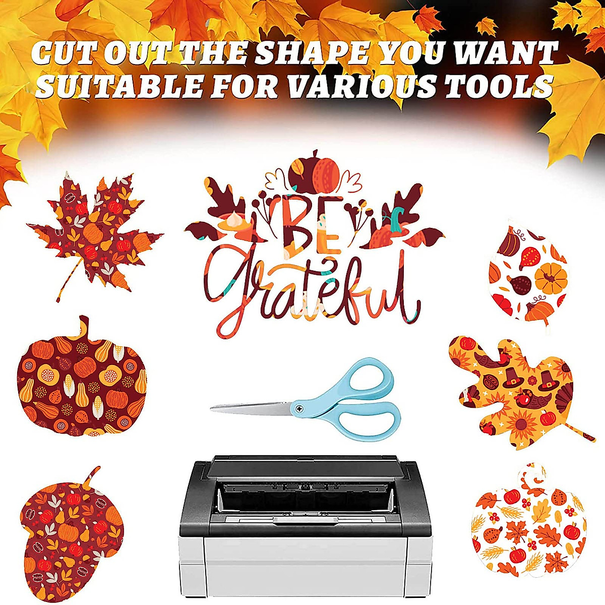 Fall Thanksgiving Halloween Christmas Heat Transfer Vinyl Rainbow Stripe Pattern Vinyl Vinyl Bundling Roll Soft Metal HTV Vinyl For Ironing Clothes And Other Fabrics Vinyl Holder Wall (A1-H, One Size)