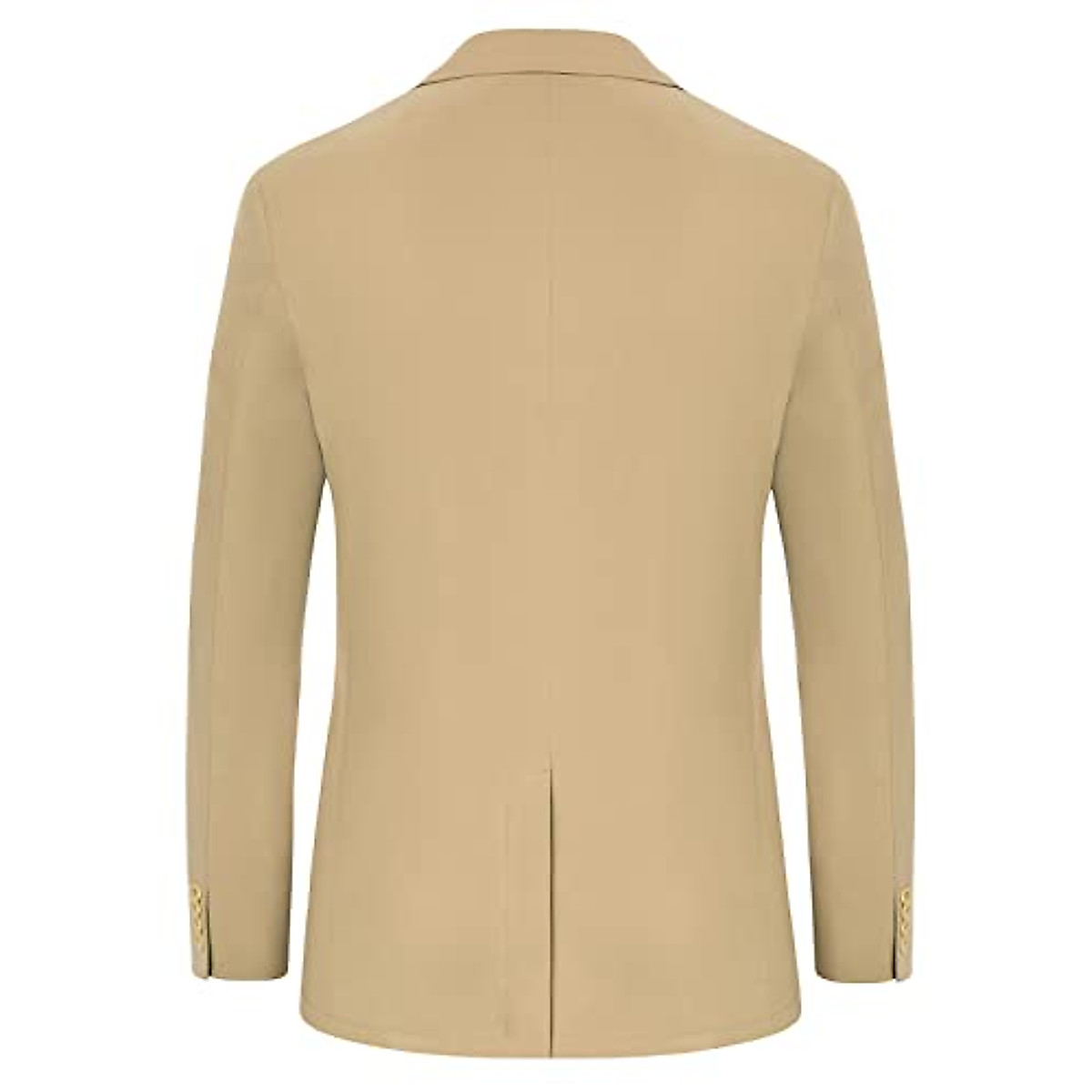 PJ PAUL JONES Men Casual Sport Coat Lightweight 2 Button Regular Fit Blazer Notch Collar Suit Jacket Stretch Performance Sportcoat Khaki