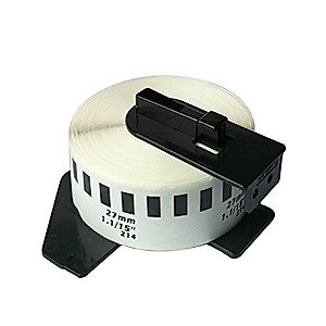 IDIK Replacement Labels Compatible with Brother DK-2214 Black on White Paper Label 12mm x 30.48m/roll Packed in Individual Printed Retail Box with Permanent Cartridge