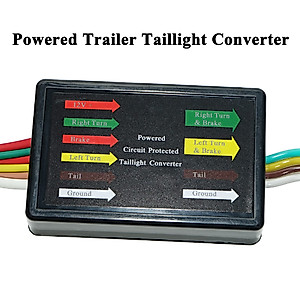 Oyviny Vehicle-Side Custom 4 Way Trailer Wiring Harness 56158 for Honda CR-V 2012-2016, Plug and Play Trailer Hitch Wiring for CRV