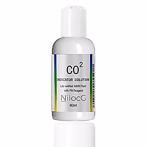 Glass CO2 Drop Checker – CO2 Monitor Kit for Aquarium Tank – Functional and Reliable – Transparent Drop Checker, 4dkh/pH Reagent Solution and Suction Cup