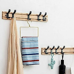 CUBE TECH Wall Mounted Coat Rack for Hanging Coats, Key, Umbrella and Hats