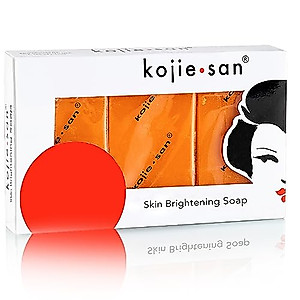 Kojie San Skin and Body Soap – Original Kojic Acid, Dark Spot Remover Soap Bar with Coconut & Tea Tree Oil – 3 x 65g Bars