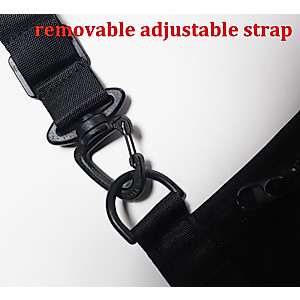 CAMSTIC Yoga Mat Carrier Strap Shoulder Bag with Large Compartment Zipper Pocket, Black