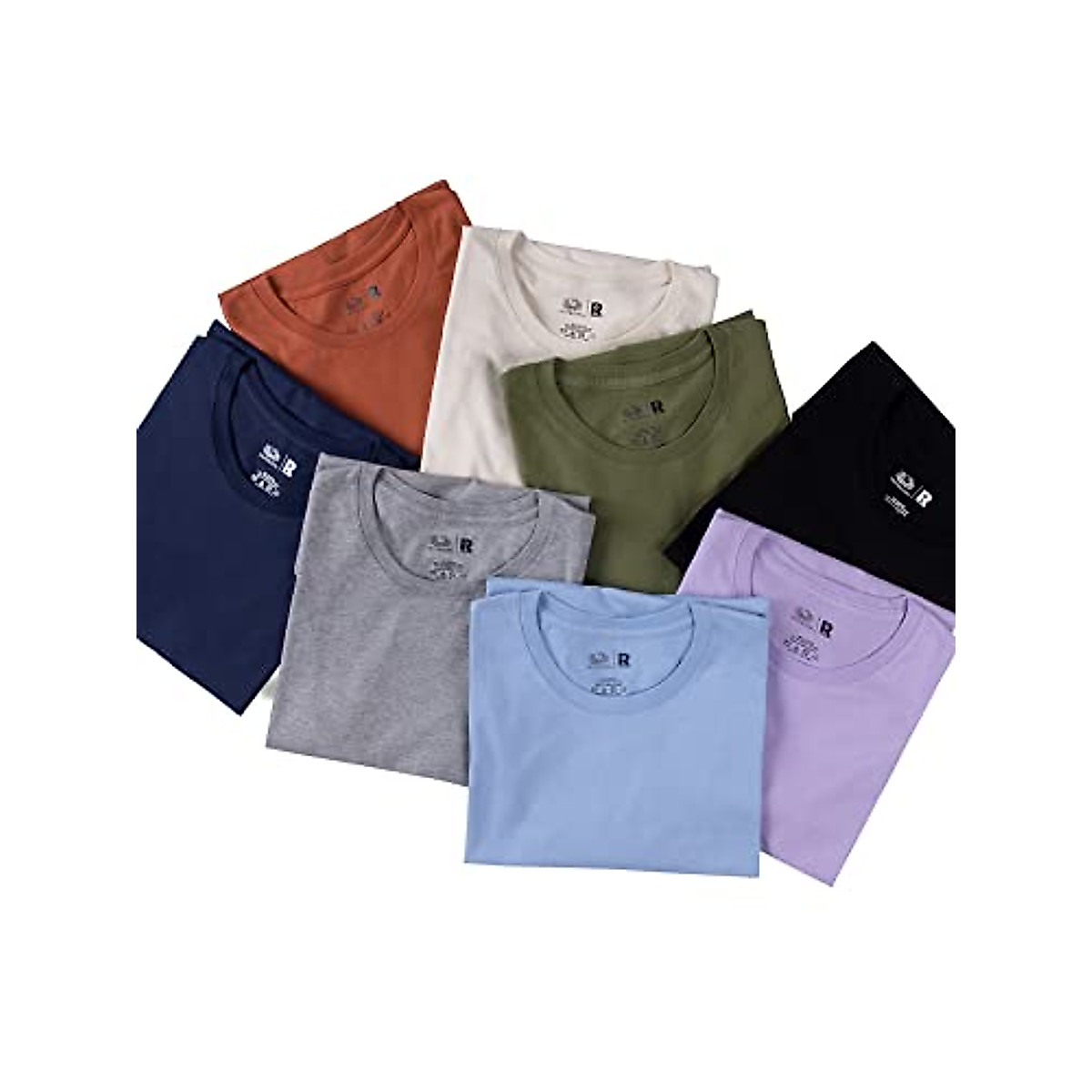 Fruit of the Loom Men's Recover Cotton T-Shirt Made with Sustainable, Low Impact Recycled Fiber, Lilac Petal, Large