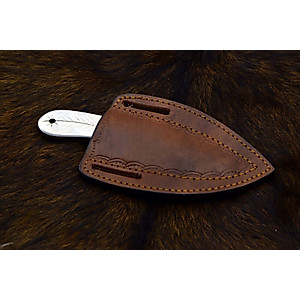 DKONLY-BLADES USA: 6.3" Custom Designed Hand-forged D2 Steel Hunting Blank Blade/Skinner Knife (i1x) (Handle Style: Flower)