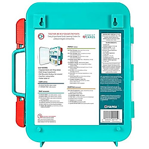 Be Smart Get Prepared First Aid Kit, Teal, 326 Piece, Exceeds OSHA and ANSI Guidelines 100 People - Office, Home, Car, School, Emergency, Survival, Camping, Hunting and Sports