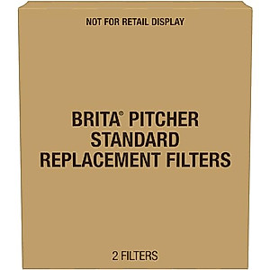 Brita Standard Water Filter for Pitchers and Dispensers, BPA-Free, Replaces 1,800 Plastic Water Bottles a Year, Lasts Two Months or 40 Gallons, Includes 2 Filters