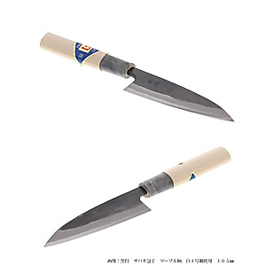 土佐刃物流通センター Tosa Hamono Distribution Center, Knife, Black Knife, Handling, Sabaki, White Steel, No. 1, 5.9 inches (150 mm)